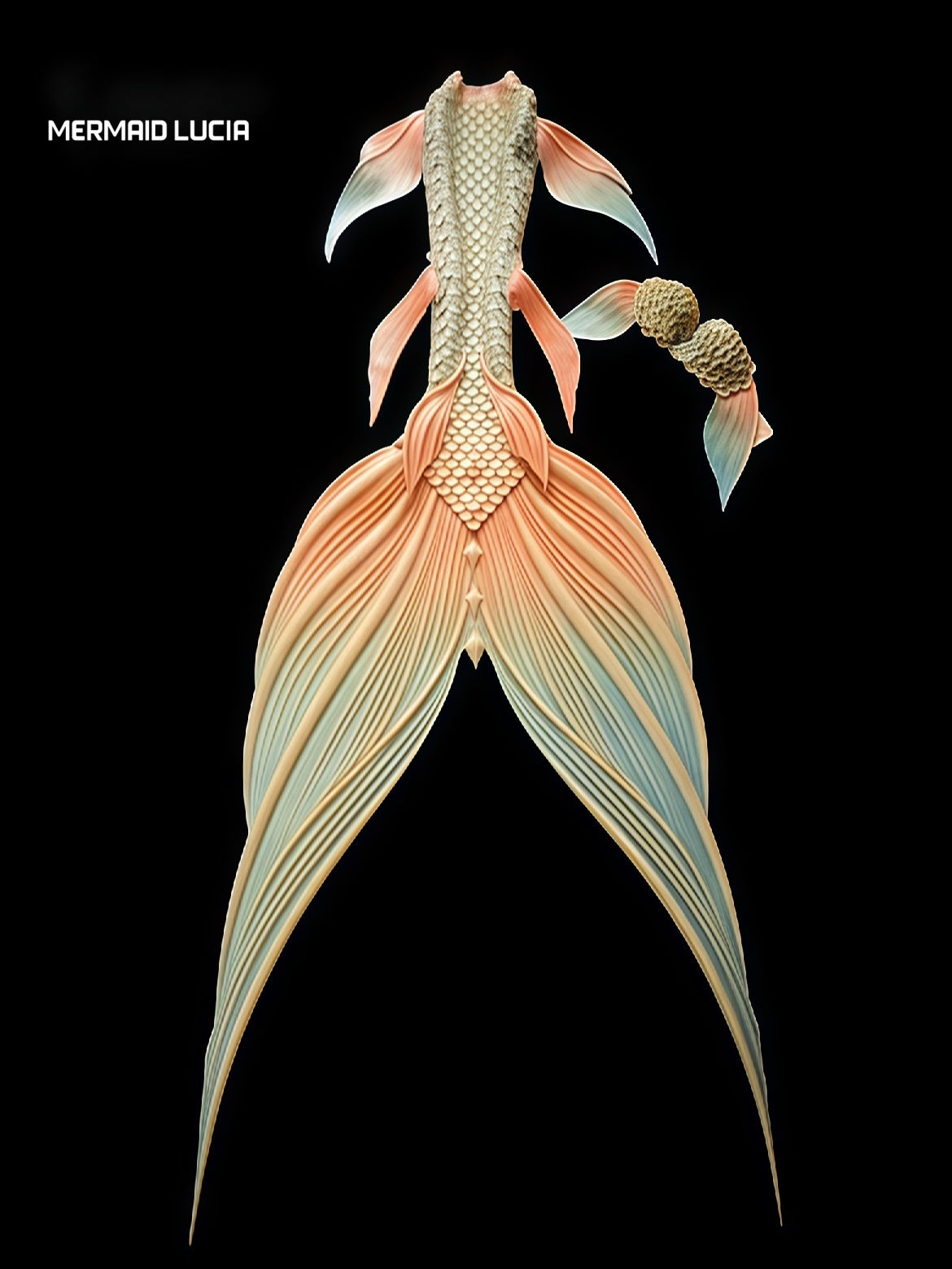 Ultralight Silicone Series Mermaid Merman Tail Beginning of Aquatic Au ...