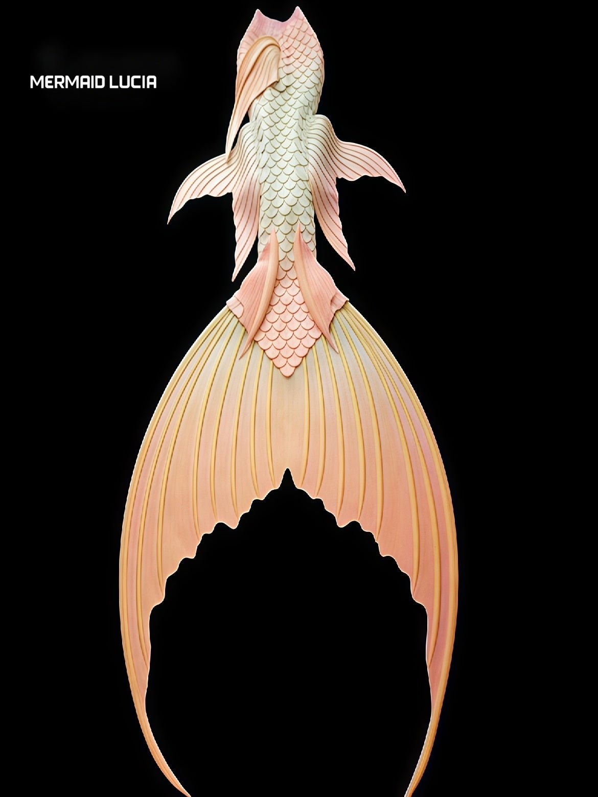 Ultralight Silicone Series Mermaid Merman Tail Beginning of Anemone Wa ...