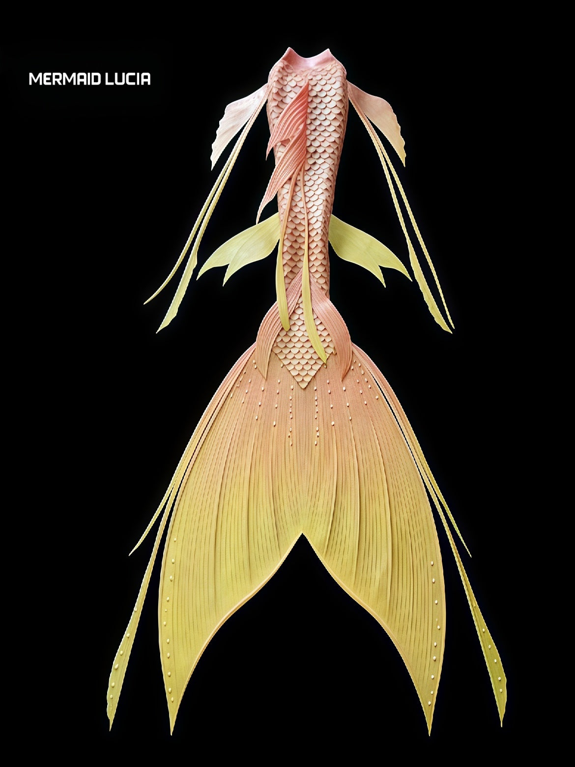 Ultralight Silicone Series Mermaid Merman Tail Beginning of Pearl 13 ...