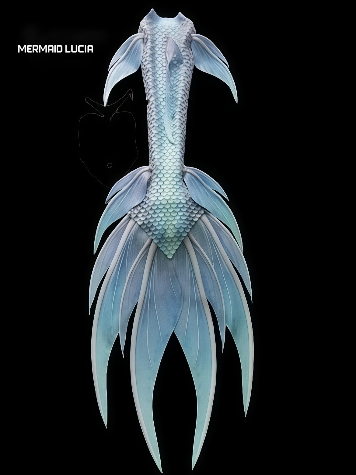 Ultralight Silicone Series Mermaid Merman Tail Beginning of Seabreeze ...