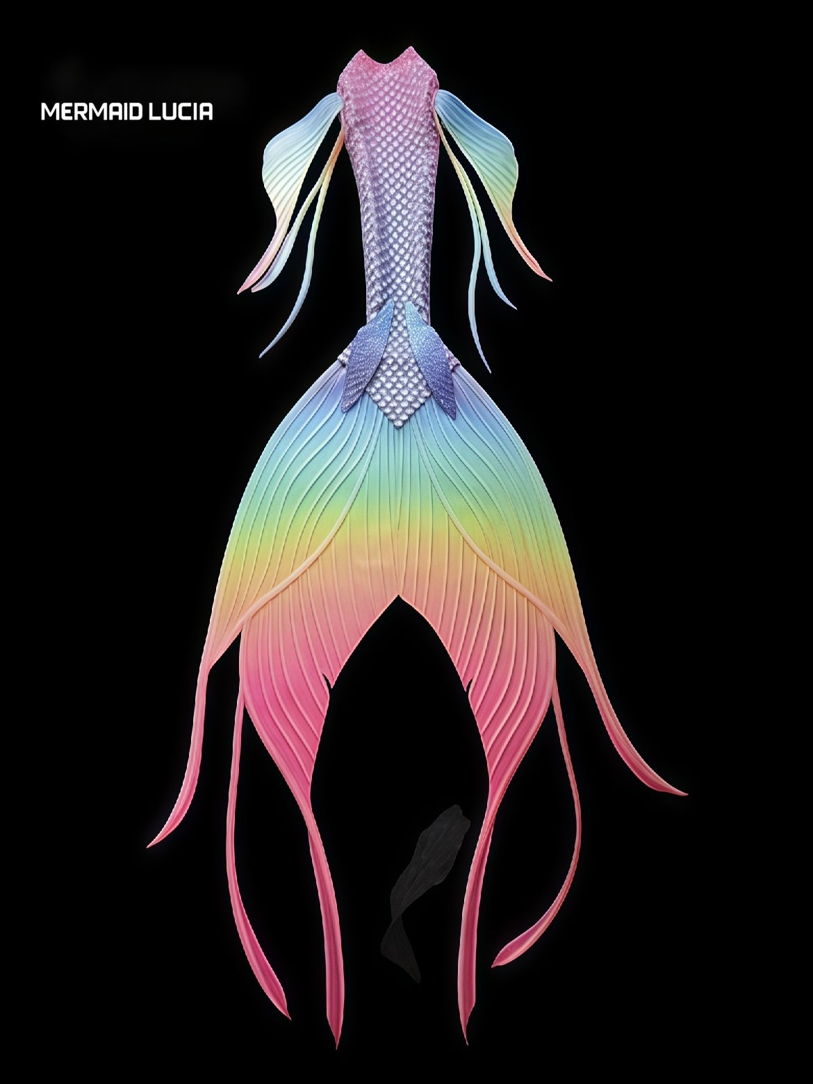 Ultralight Silicone Series Mermaid Merman Tail Beginning of Seashell S ...