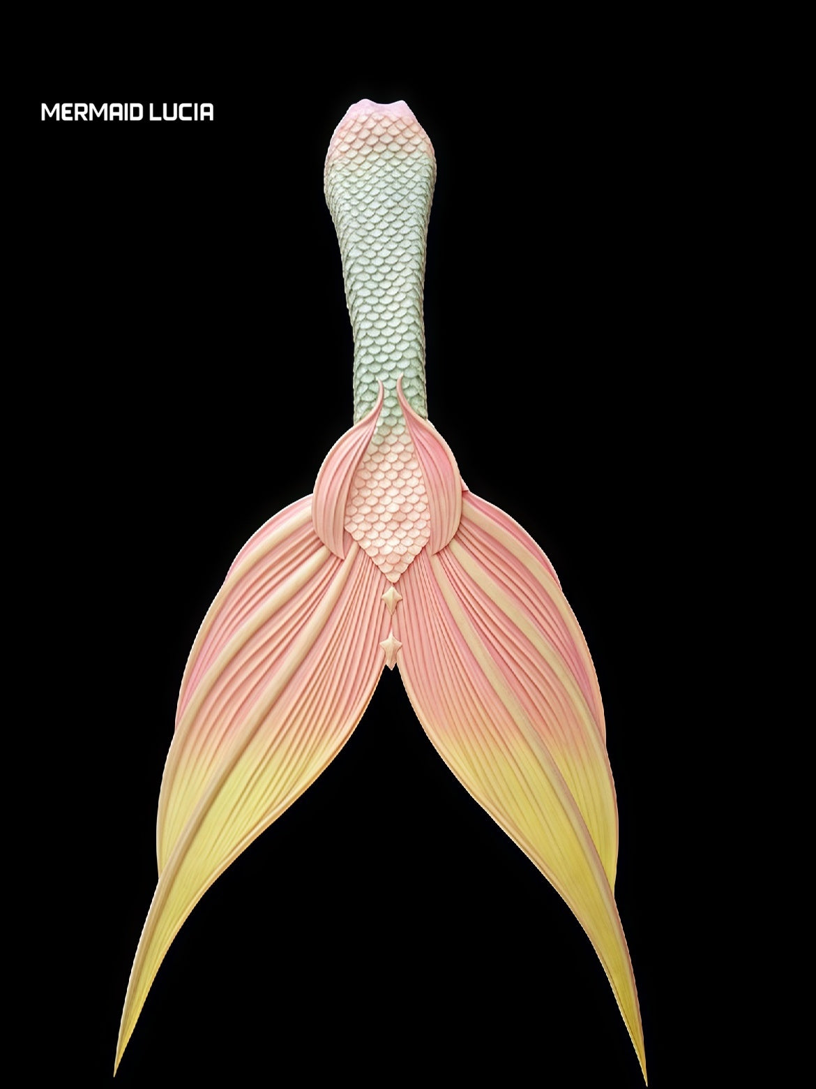 Ultralight Silicone Series Mermaid Merman Tail Beginning of Minor Fros ...
