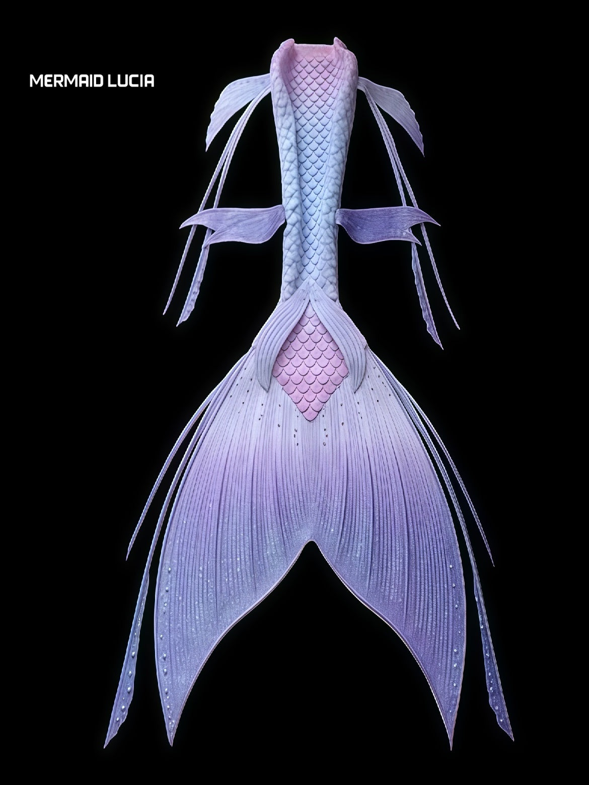 Ultralight Silicone Series Mermaid Merman Tail Beginning of Pearl 15 ...