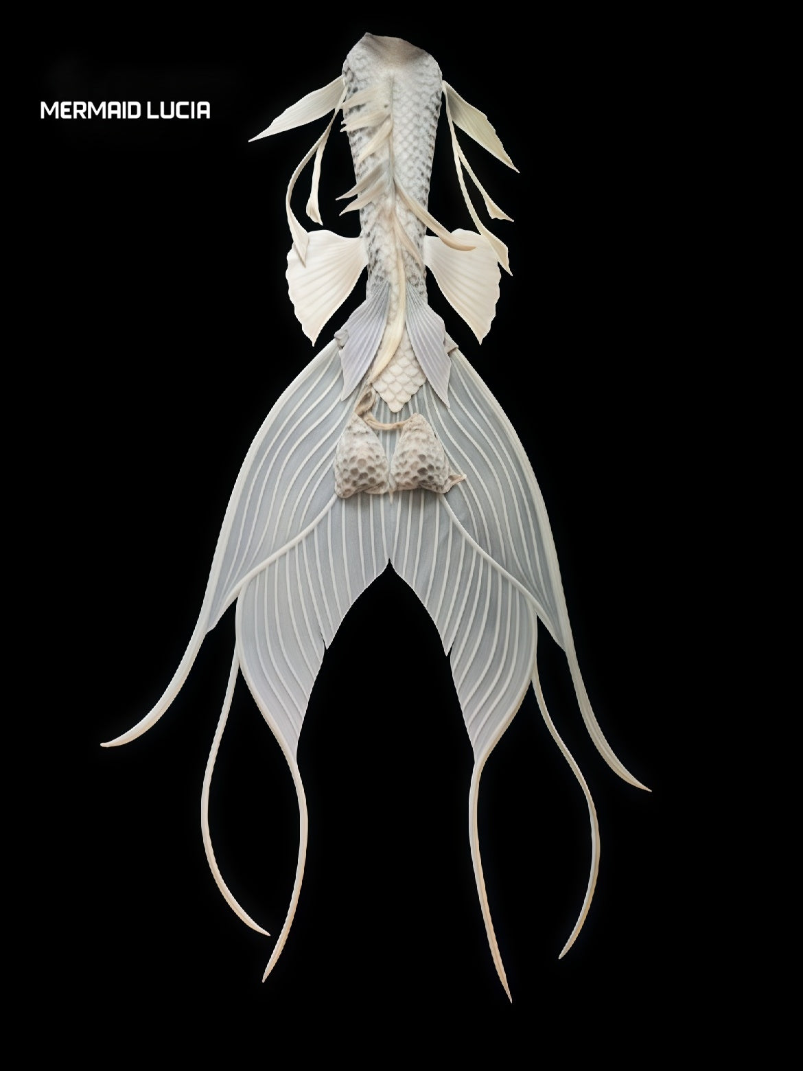 Ultralight Silicone Series Mermaid Merman Tail Beginning of Seashell S ...