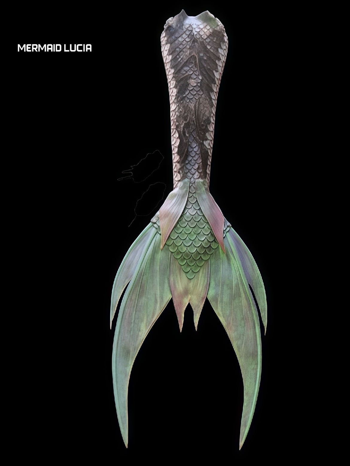Ultralight Silicone Series Mermaid Merman Tail Beginning of Reef Rever ...