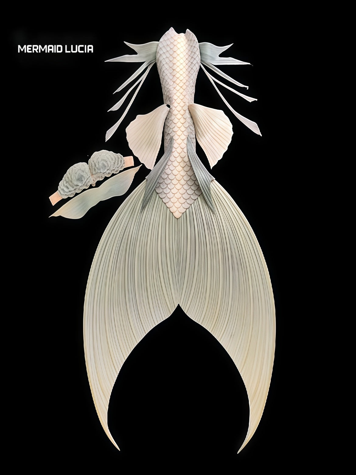 Ultralight Silicone Series Mermaid Merman Tail Beginning of Anemone Wa ...