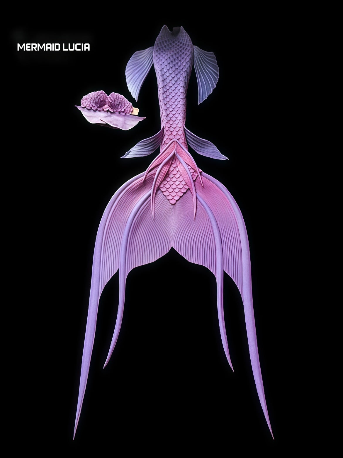 Ultralight Silicone Series Mermaid Merman Tail Beginning of Swallowtai ...