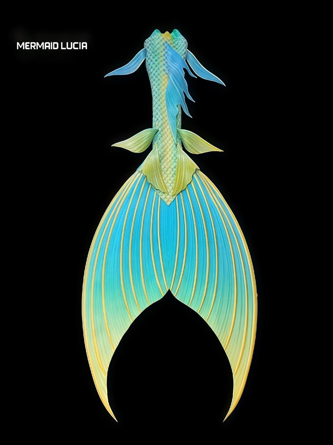 Ultralight Silicone Series Mermaid Merman Tail Beginning of Anemone Wa ...