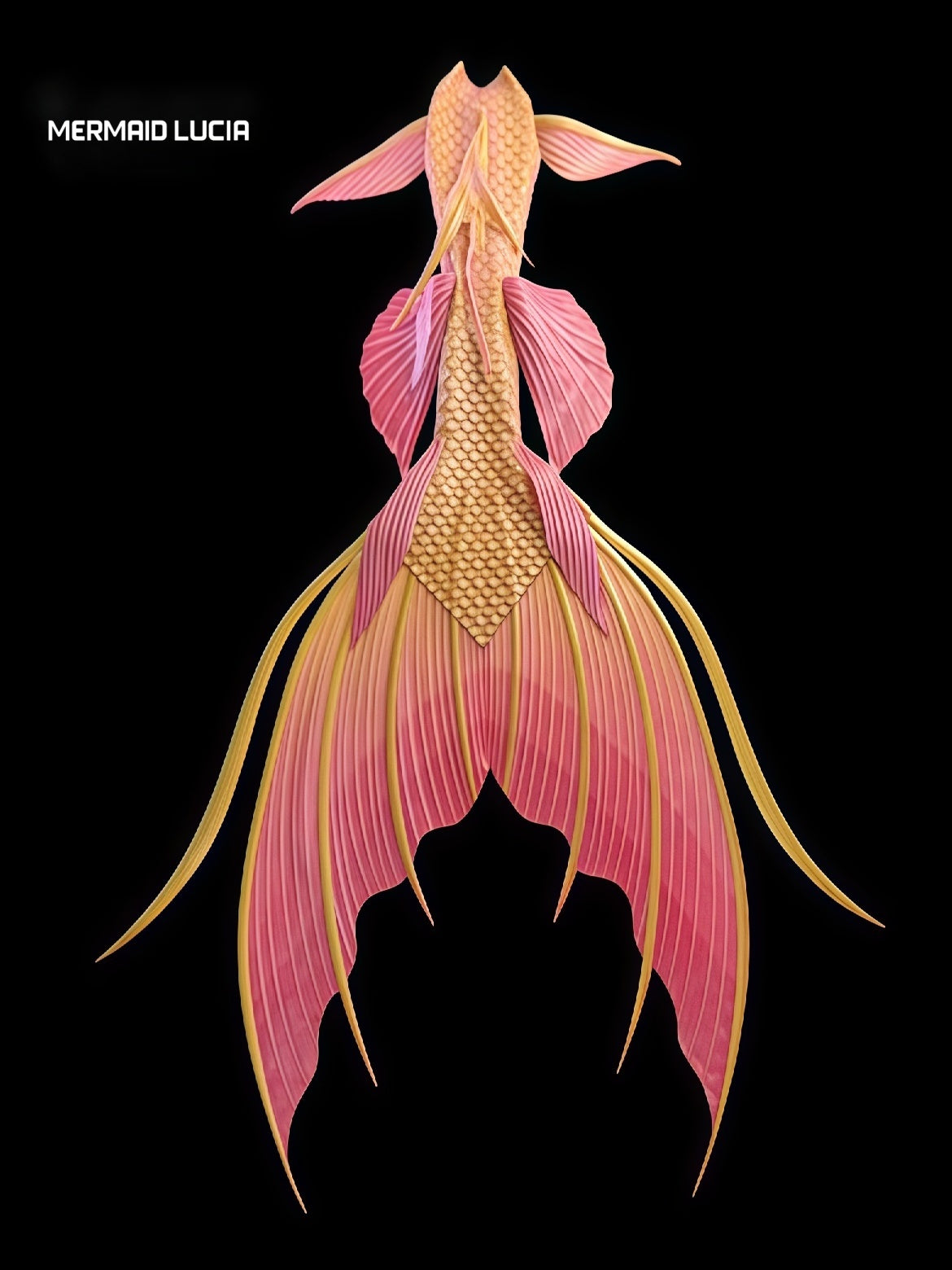 Ultralight Silicone Series Mermaid Merman Tail Beginning of Coral Danc ...