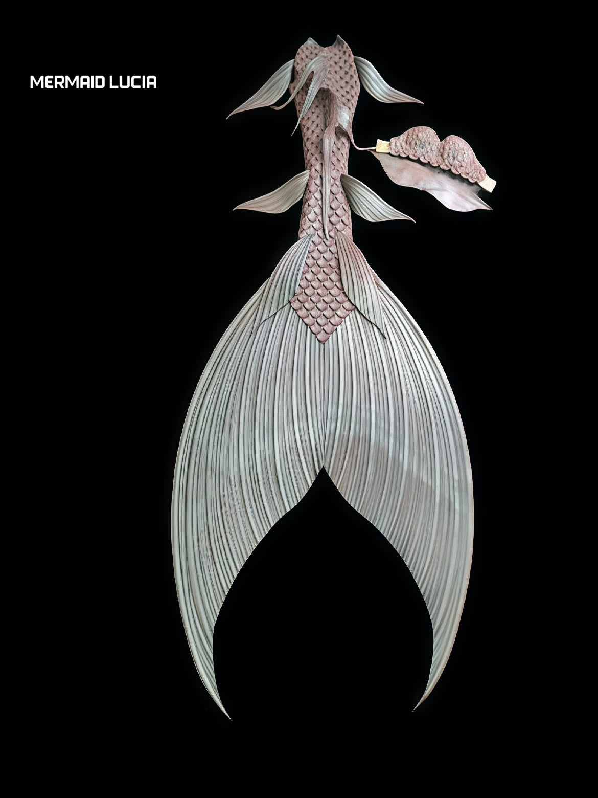 Ultralight Silicone Series Mermaid Merman Tail Beginning of Anemone Wa ...