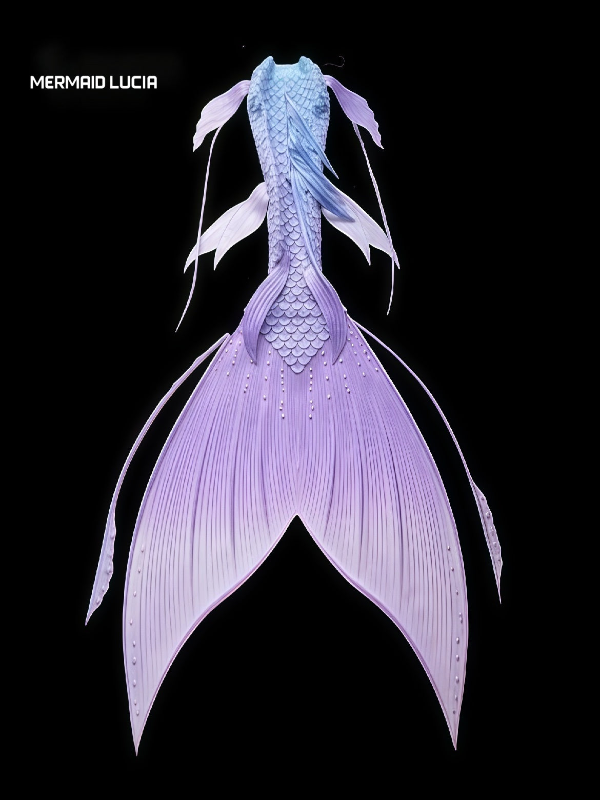 Ultralight Silicone Series Mermaid Merman Tail Beginning of Pearl 30 ...
