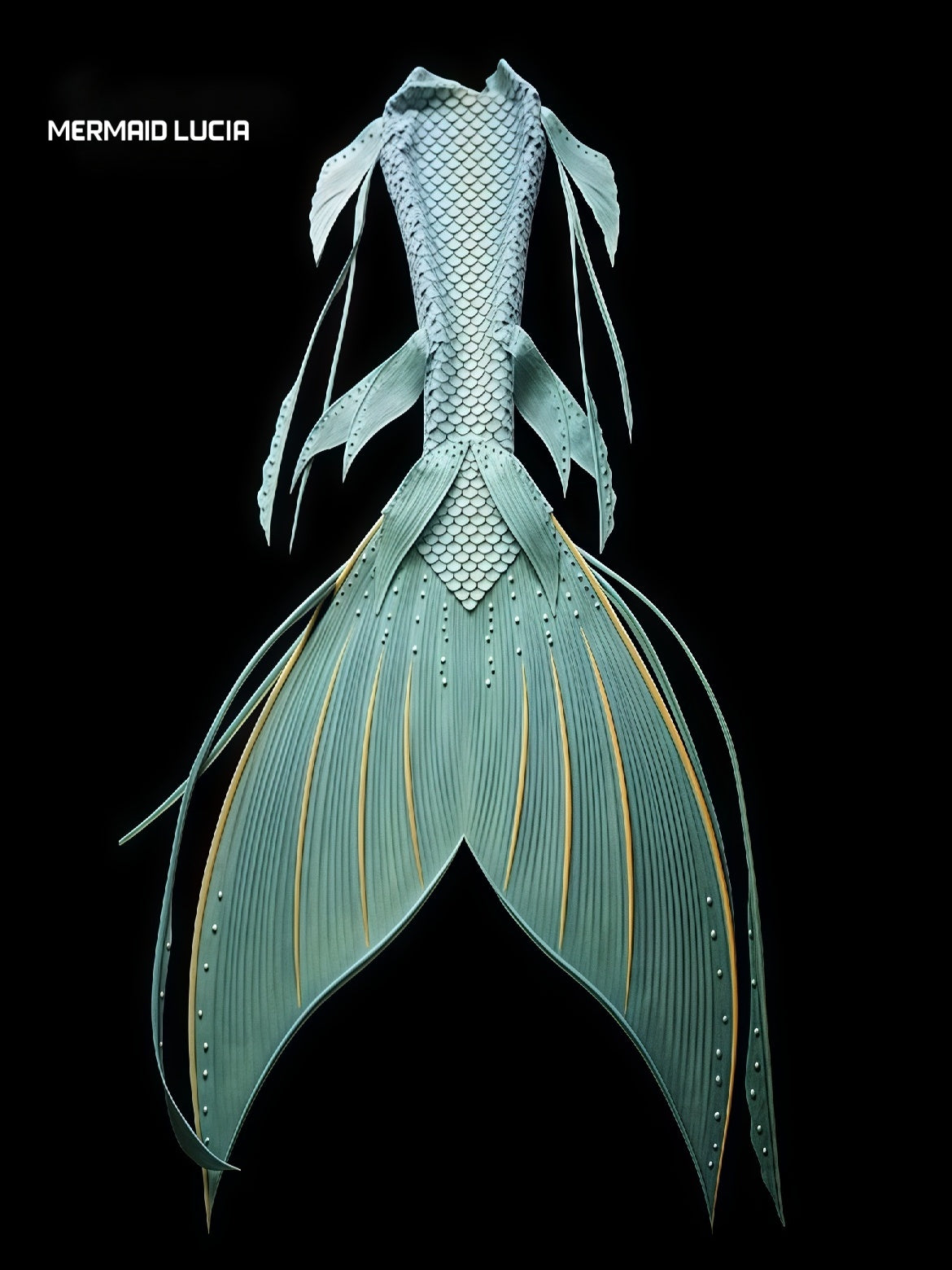 Ultralight Silicone Series Mermaid Merman Tail Beginning of Pearl 33 ...