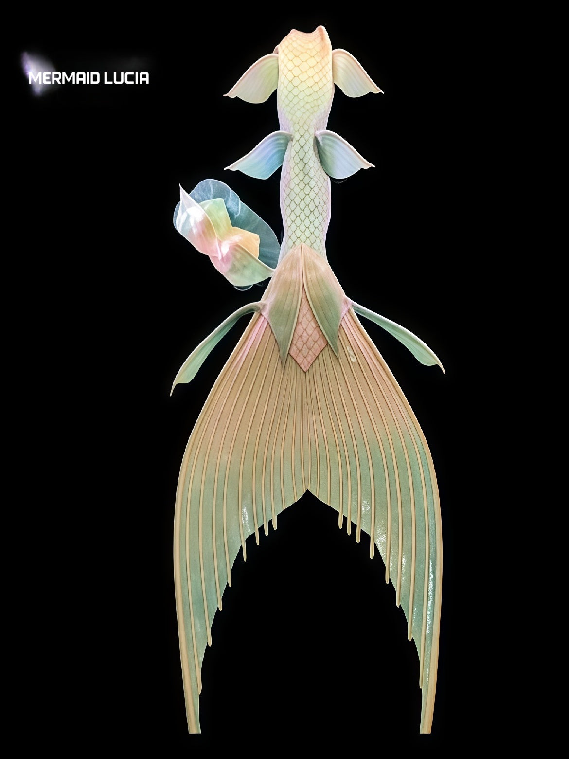 Ultralight Silicone Series Mermaid Merman Tail Beginning of Starry Sea ...