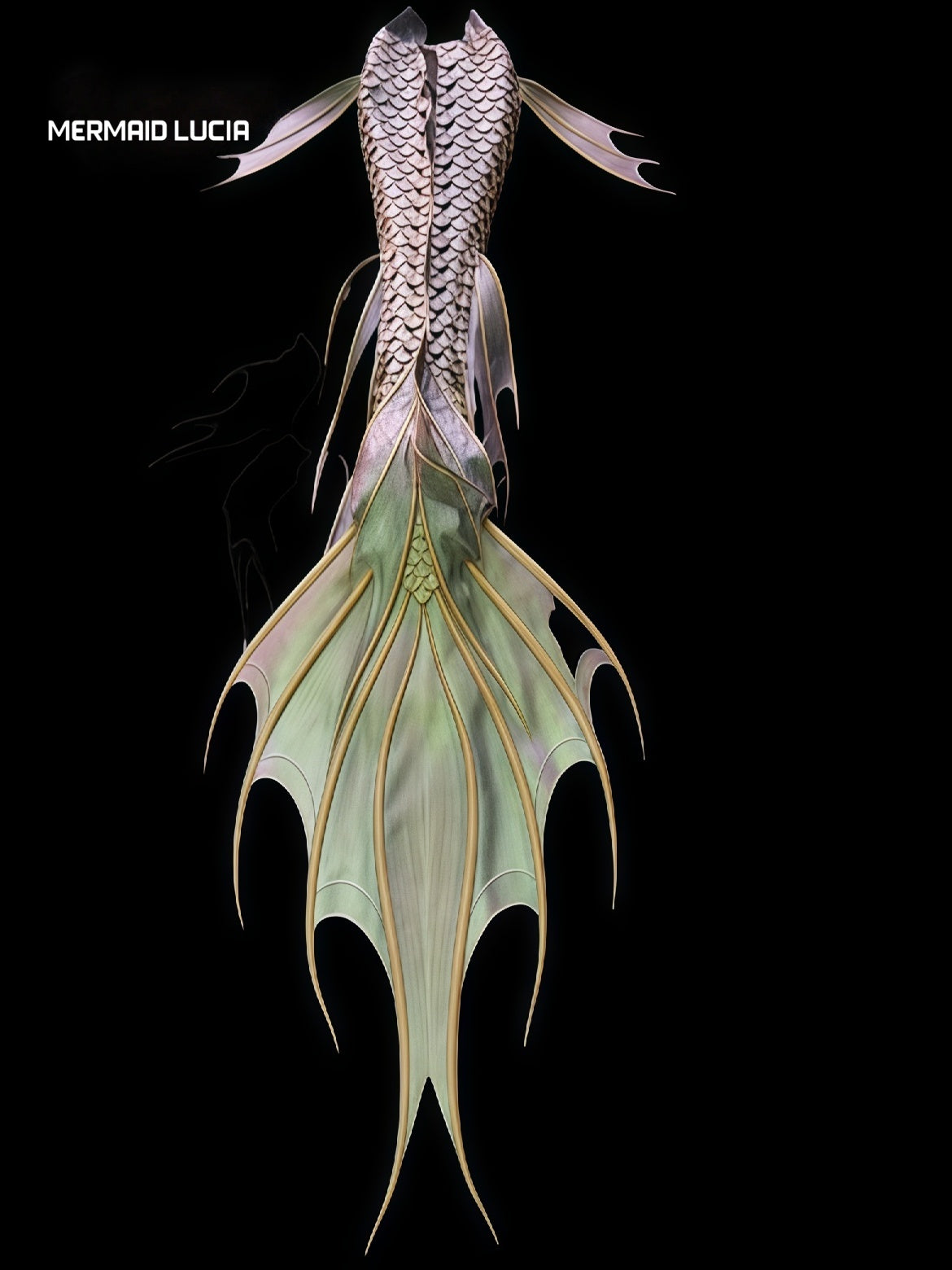 Ultralight Silicone Series Mermaid Merman Tail Beginning of Mandarin D ...