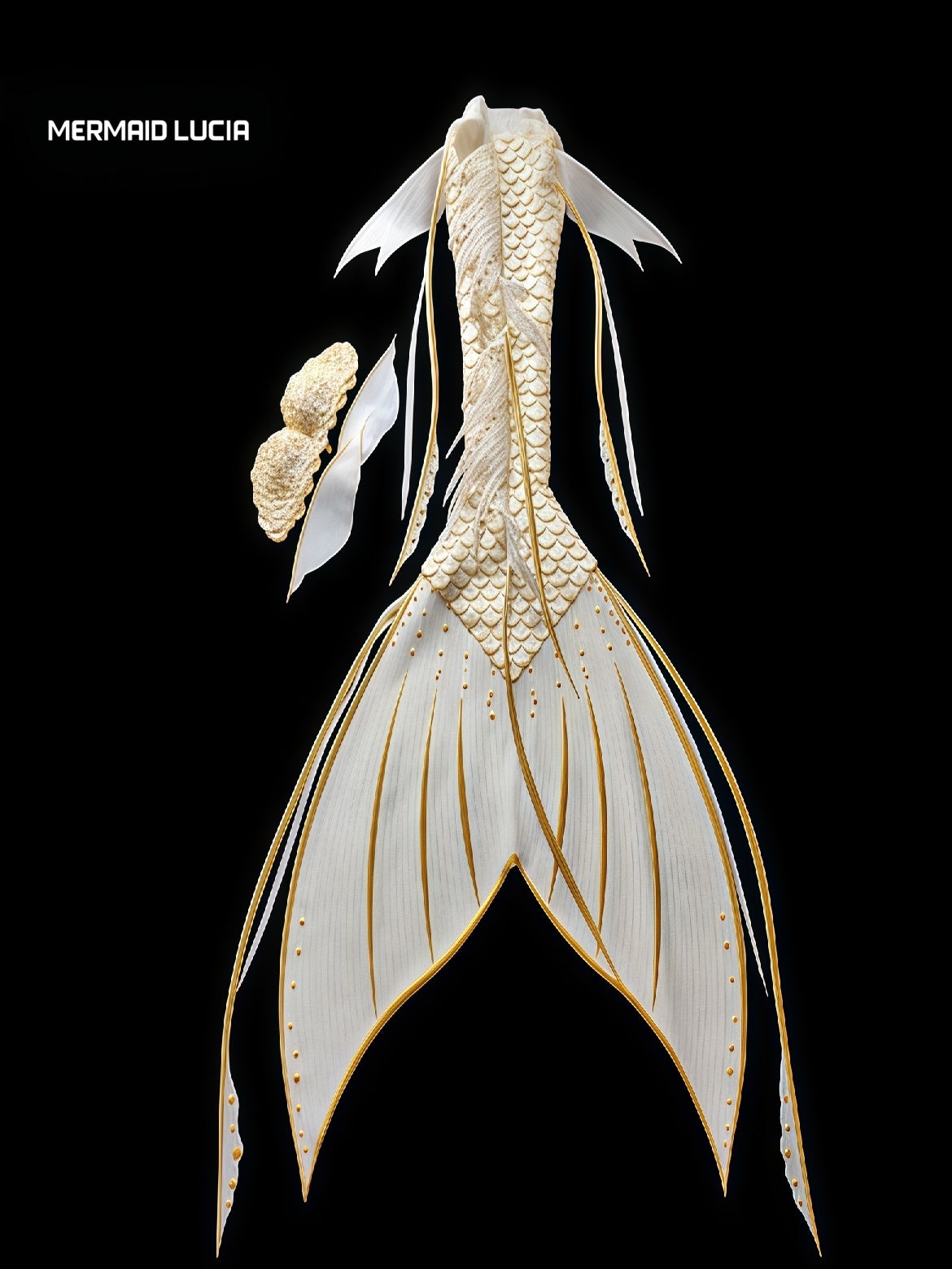 Ultralight Silicone Series Mermaid Merman Tail Beginning of Pearl 3 ...