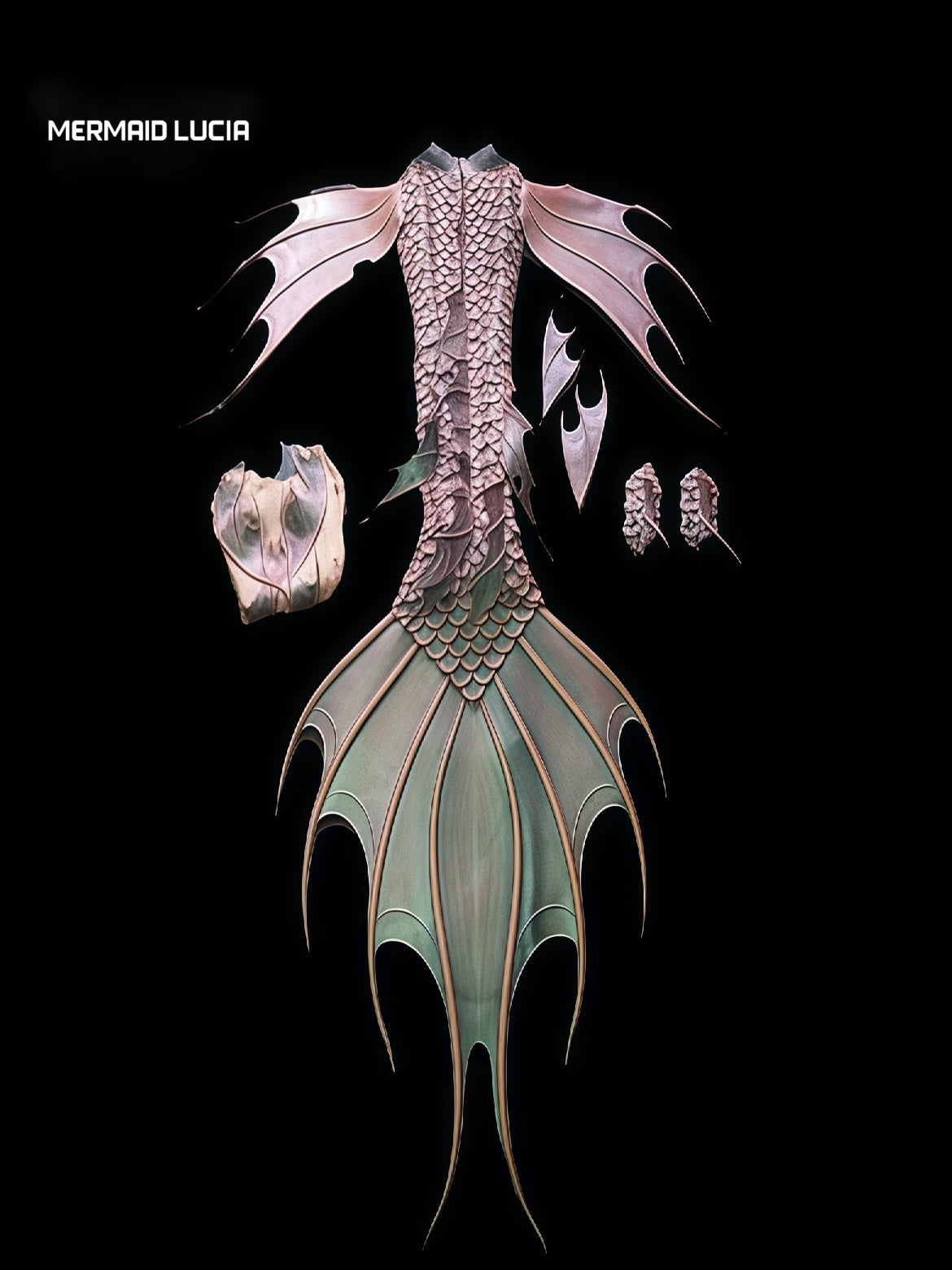 Ultralight Silicone Series Mermaid Merman Tail Beginning of Lesser Hea ...