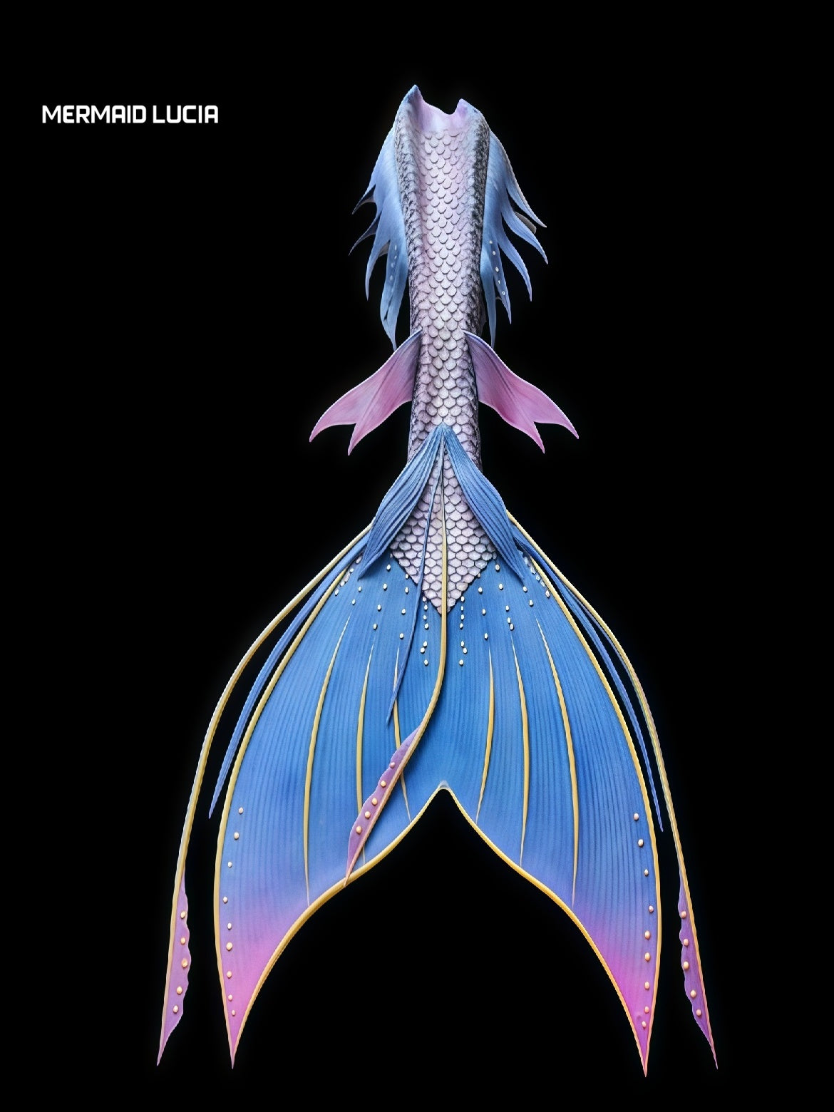 Ultralight Silicone Series Mermaid Merman Tail Beginning of Pearl 5 ...