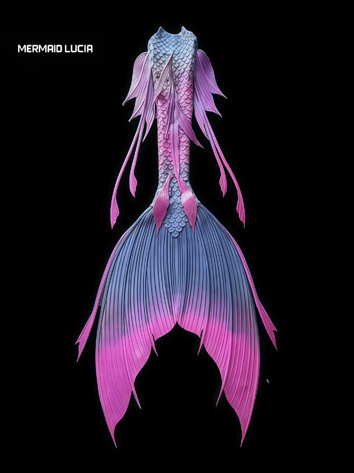 Ultralight Silicone Series Mermaid Merman Tail Beginning of Coral Danc ...