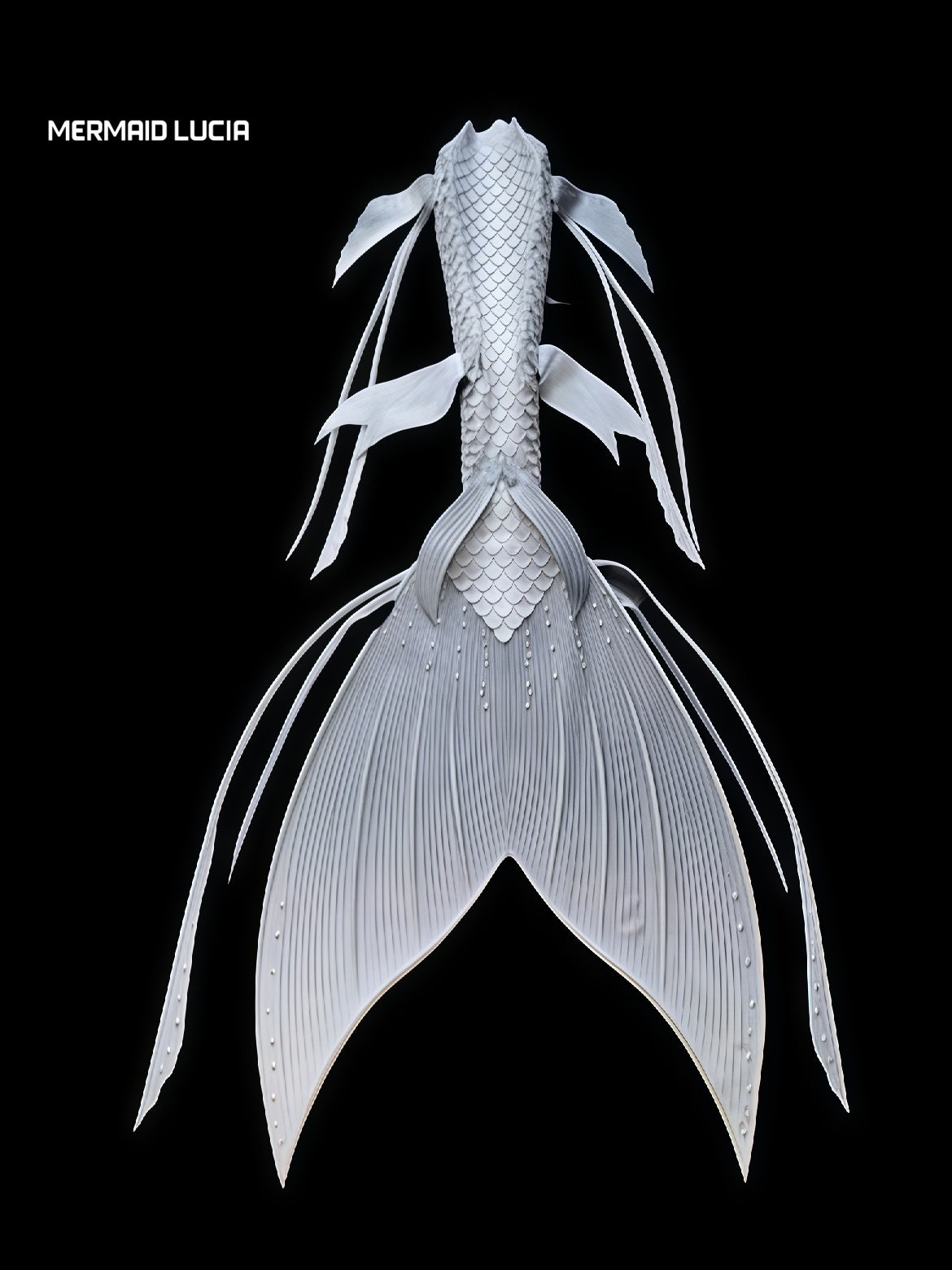 Ultralight Silicone Series Mermaid Merman Tail Beginning of Pearl 6 ...