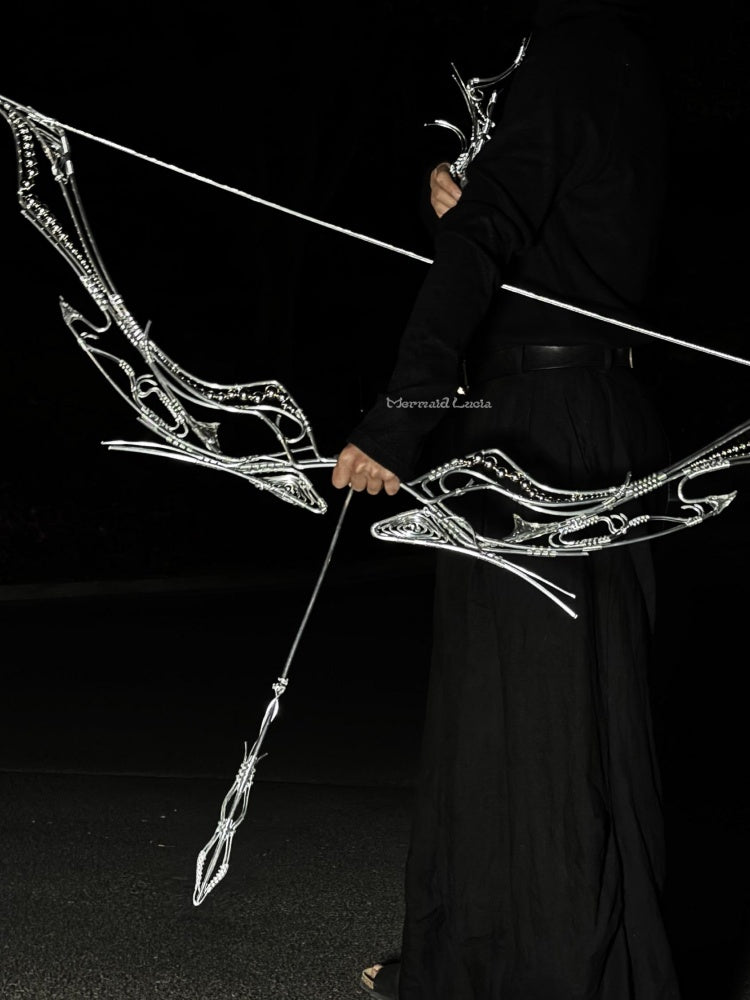Handcrafted Gothic Fantasy Bow Photography Prop – Mermaid Lucia Official