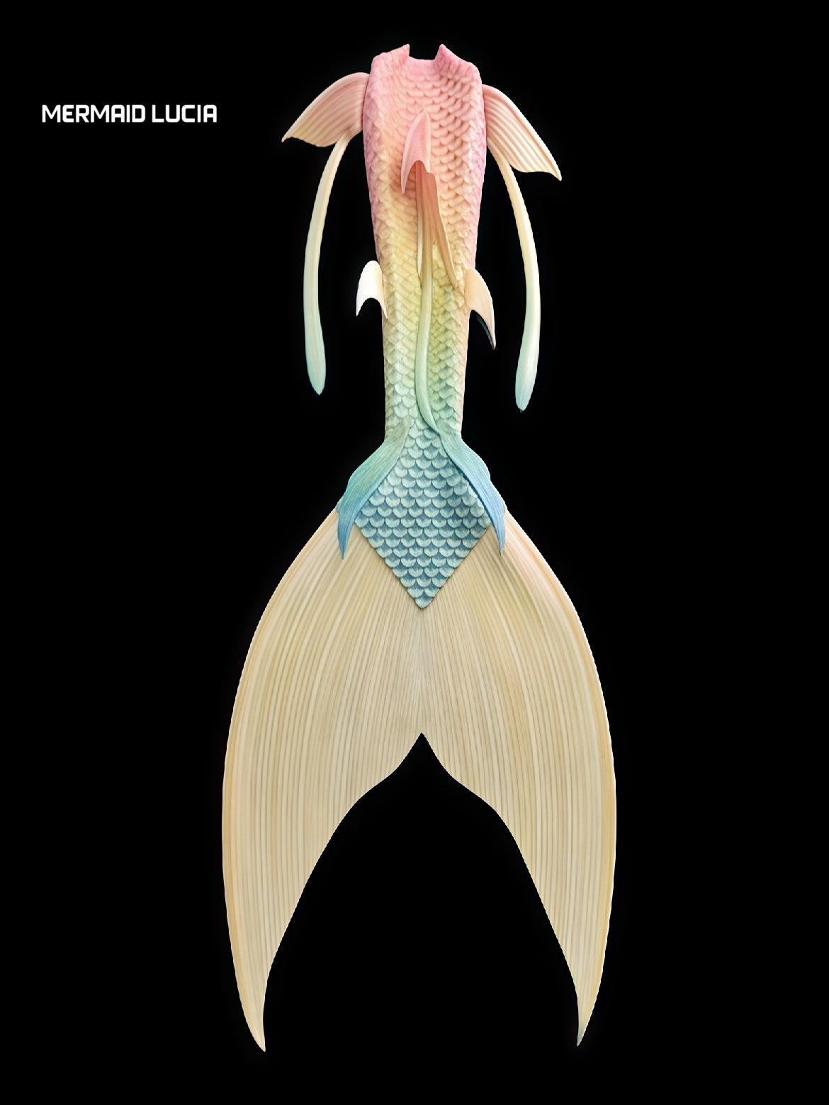 Ultralight Silicone Series Mermaid Merman Tail Beginning of Aqua Aura ...
