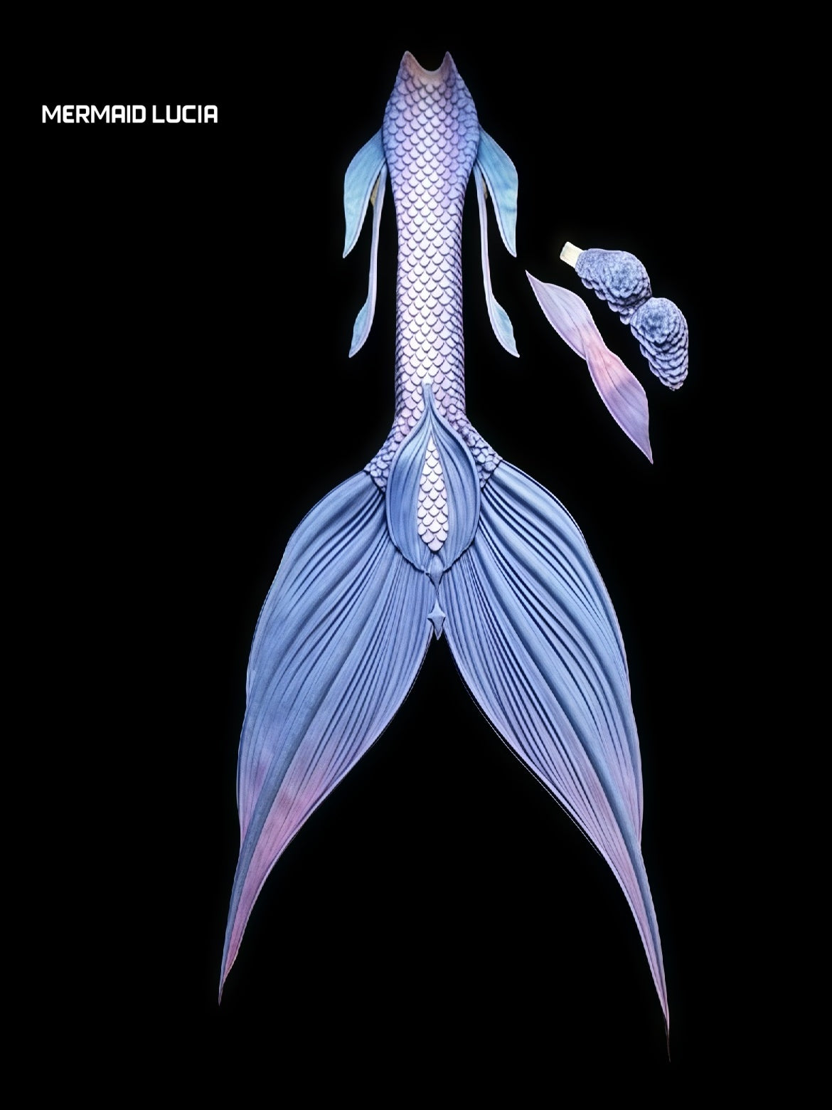 Ultralight Silicone Series Mermaid Merman Tail Beginning of Minor Fros ...