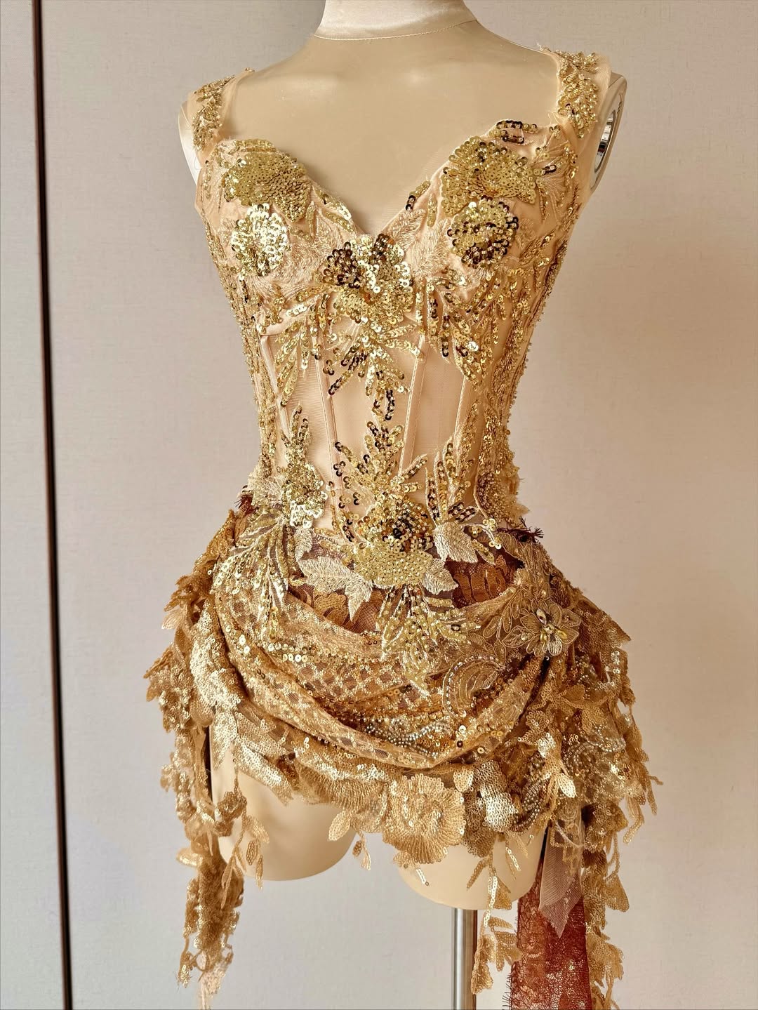 Golden Brocade Elegance Ensemble Top Costume Patent-Protected – Mermaid ...