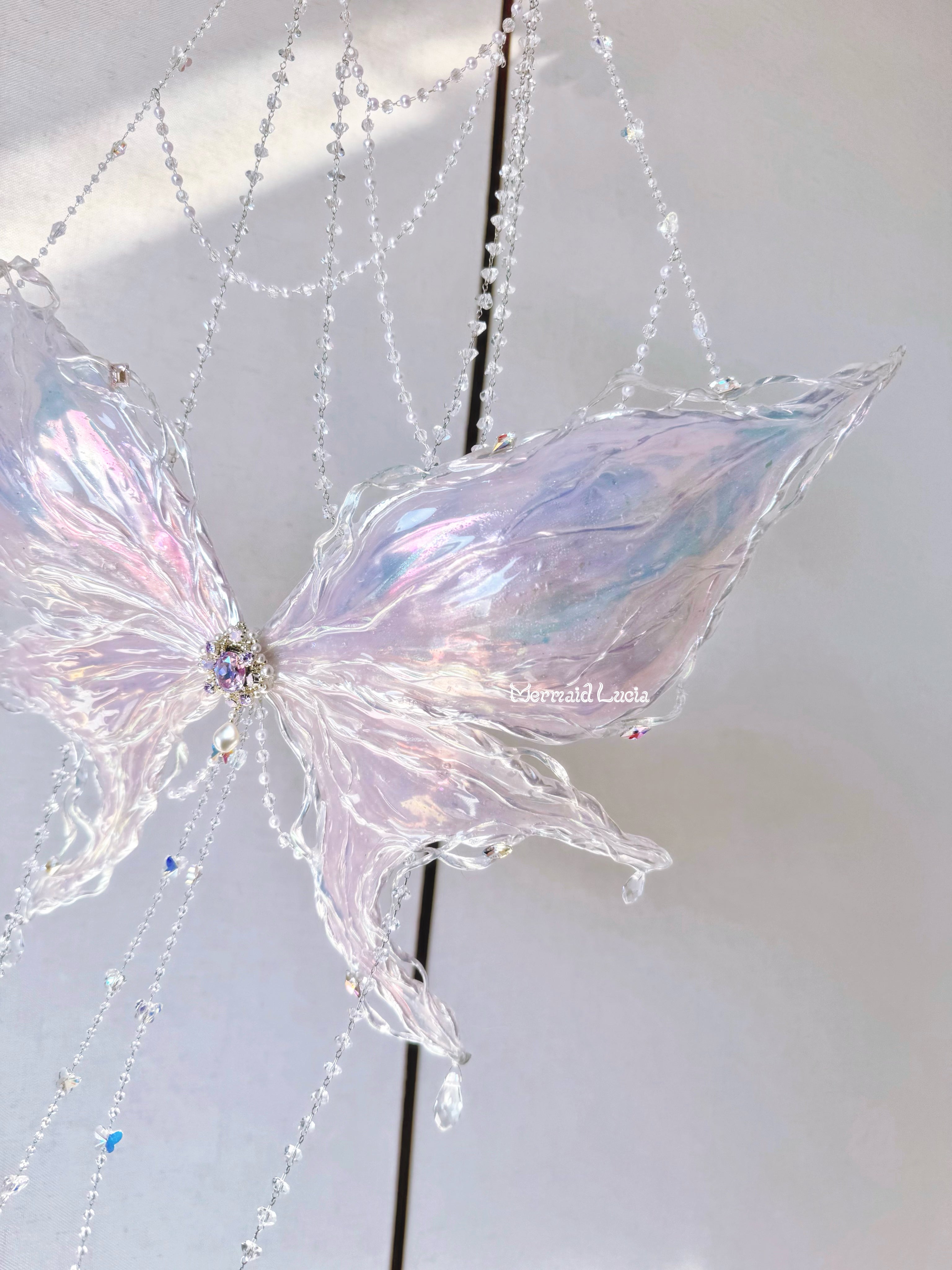 Mystic Crystal Butterfly Resin Mermaid Corset Bra Top Cosplay Costume ...