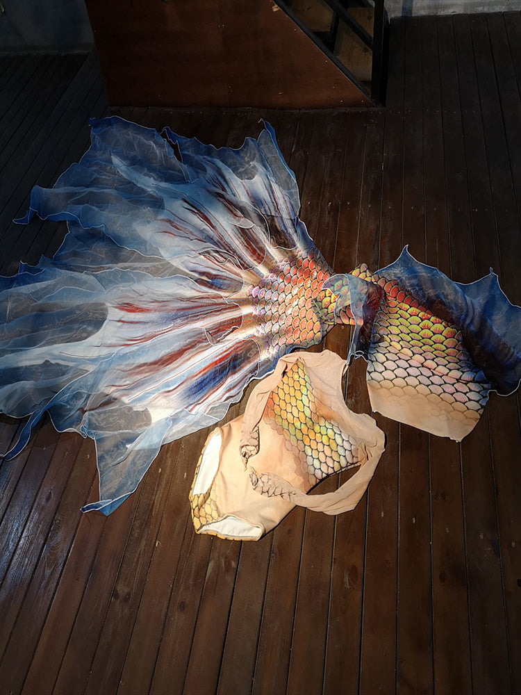 Goldfish Mermaid Tail 7 Golden & Orange – Mermaid Lucia Official