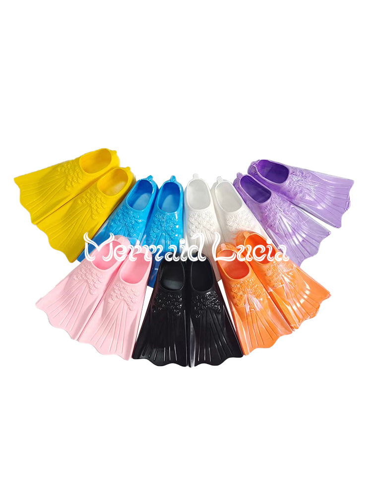 New Version Silicone Mermaid Fins Training Short Blade Swim Diving Fin ...