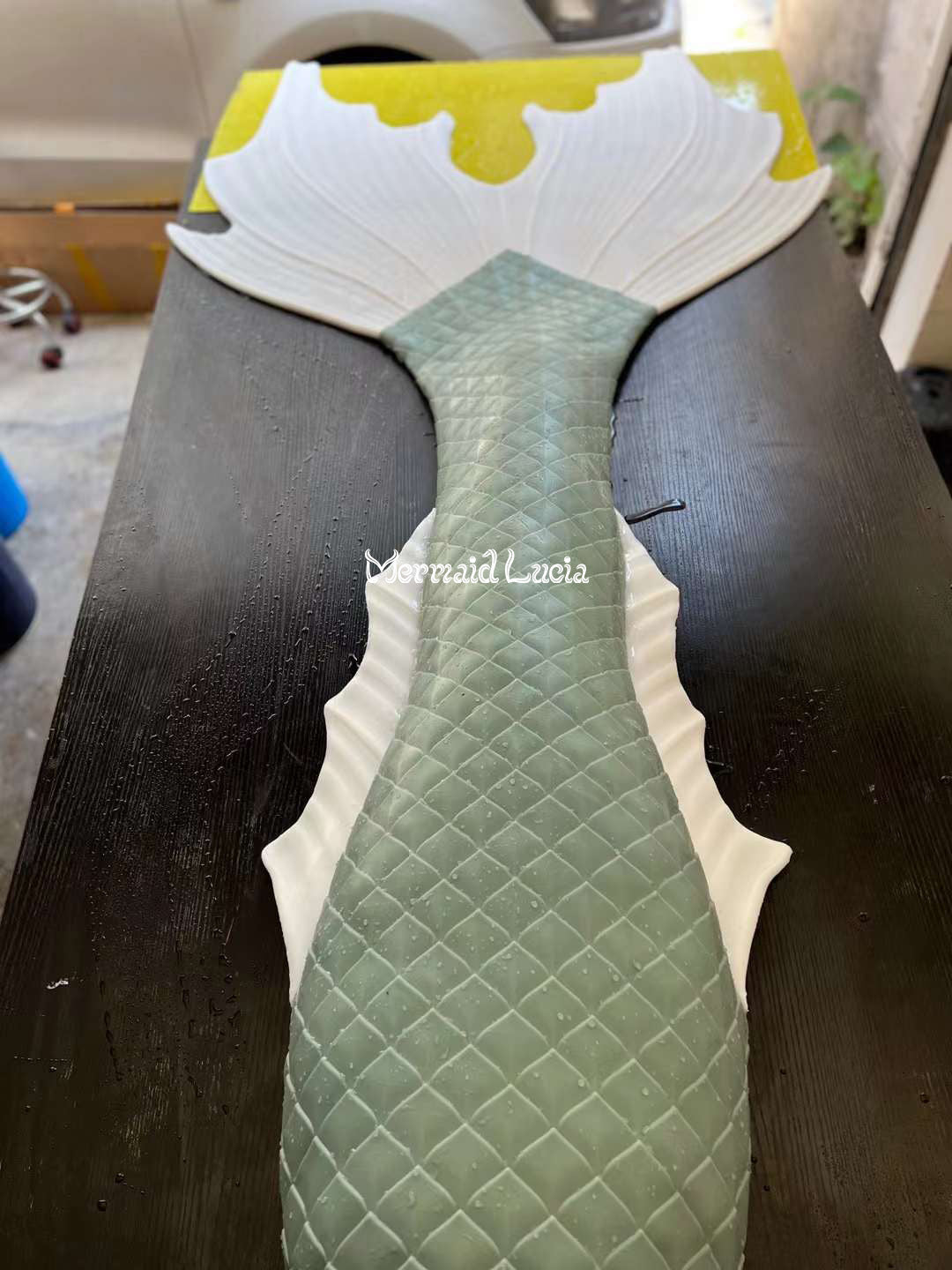 Colorful Long Tail Carp Fish Silicone Mermaid Merman Tail Monofin for ...