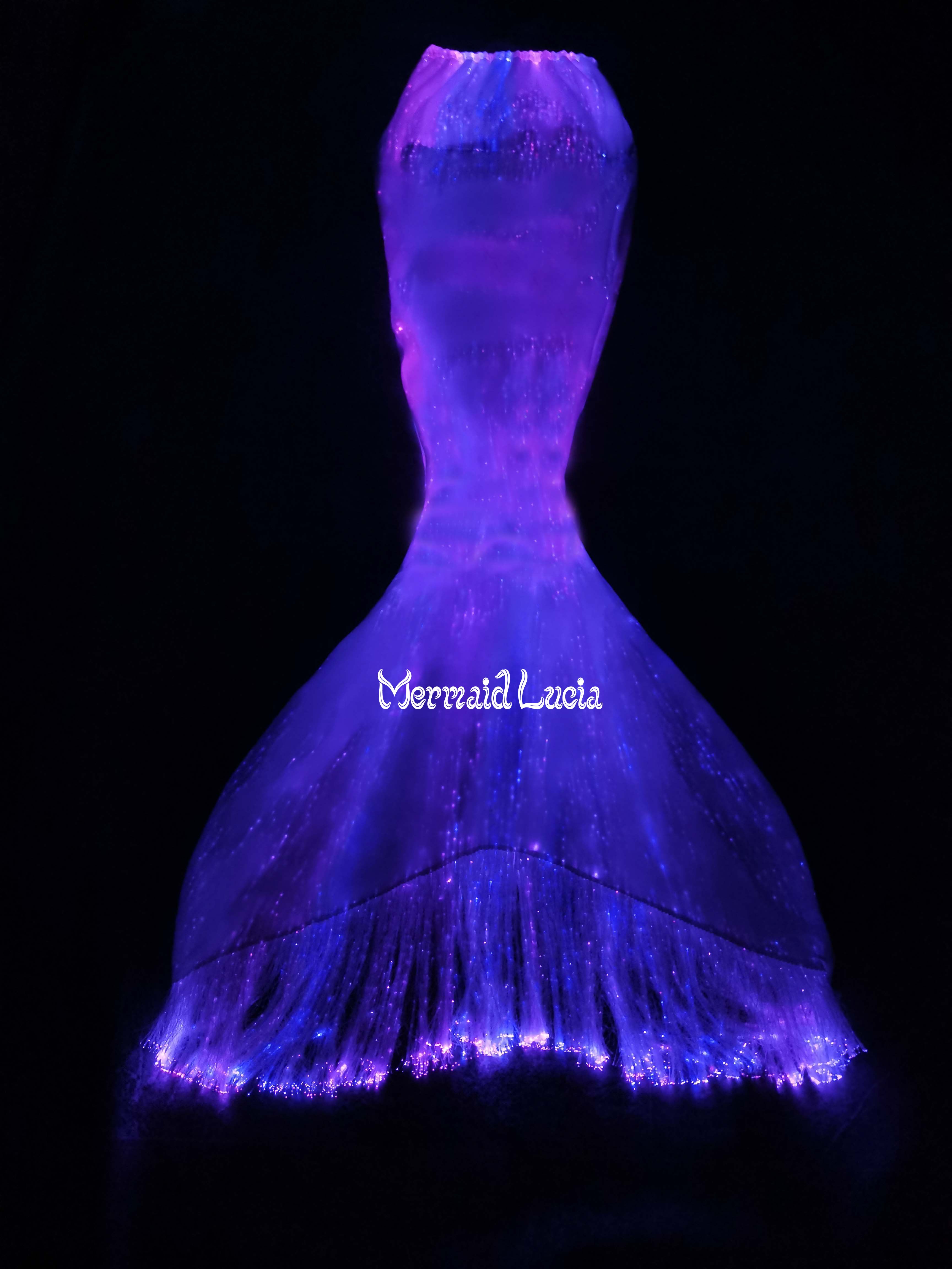 Luminous Mermaid Tail Mermaids Glow Wedding Cosplay Swimsuit Diving Pe