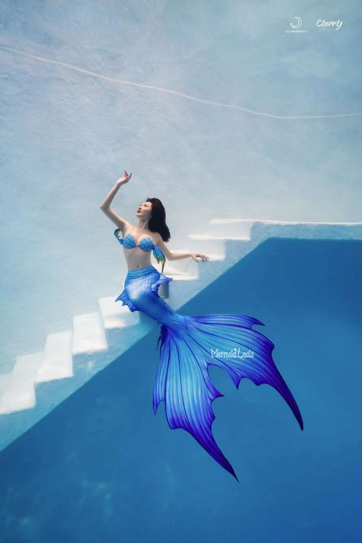 Colorful Long Tail Carp Fish Silicone Mermaid Merman Tail Monofin for ...
