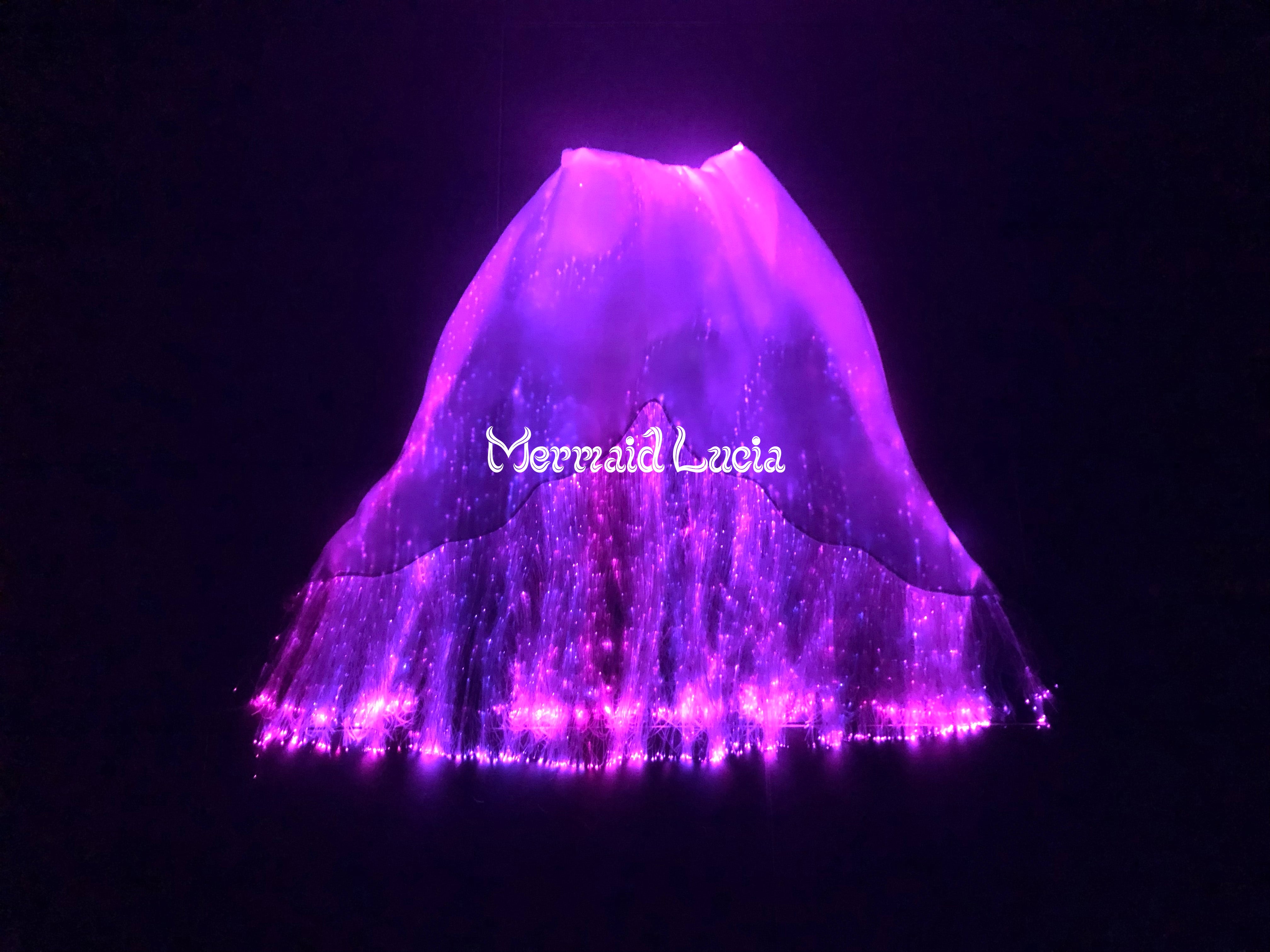 Waterproof Swimmable Luminous Optic Fiber Mermaid Monofin Sheath Cover ...