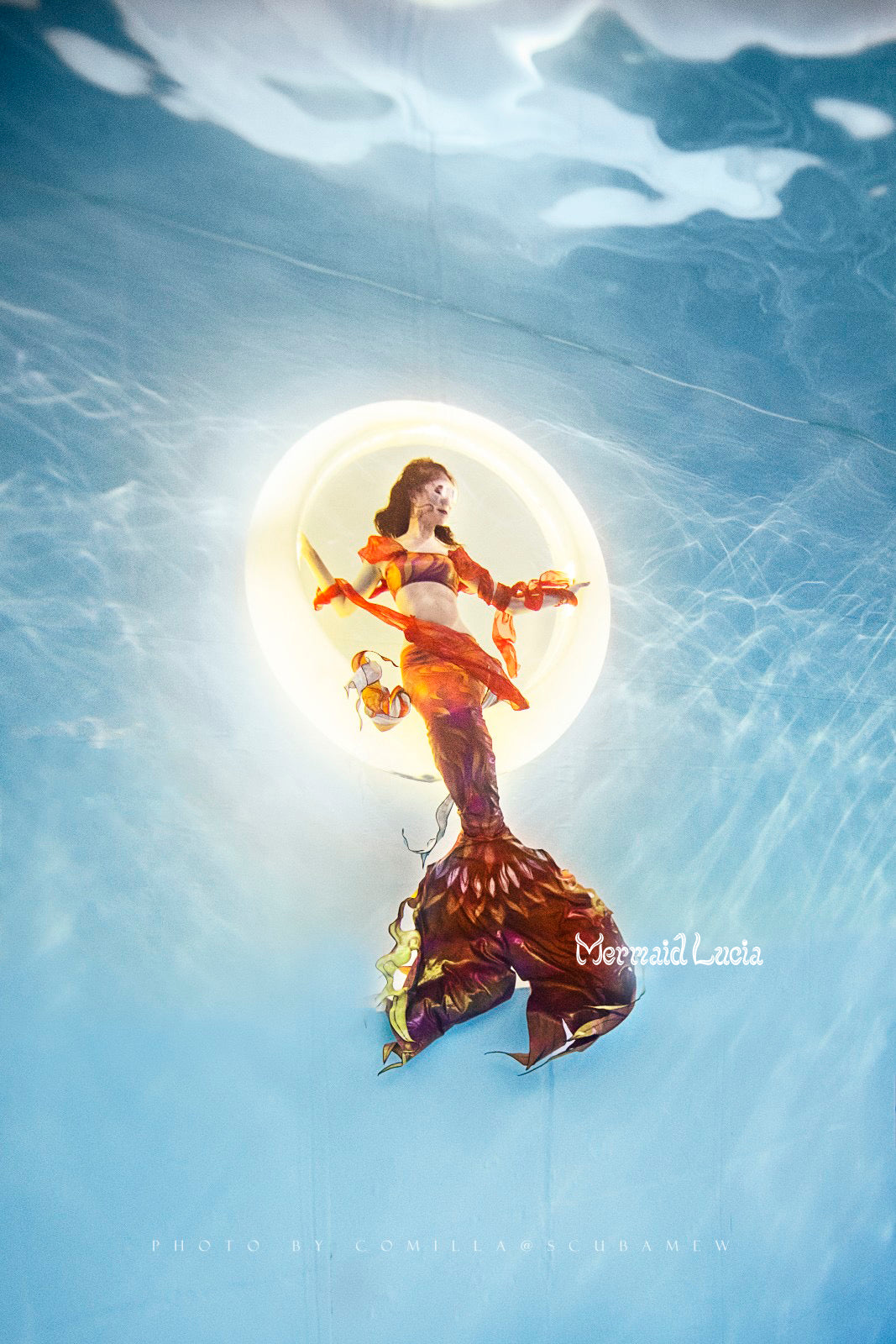 Red Water Peacock Mermaid Merman Tail – Mermaid Lucia Official