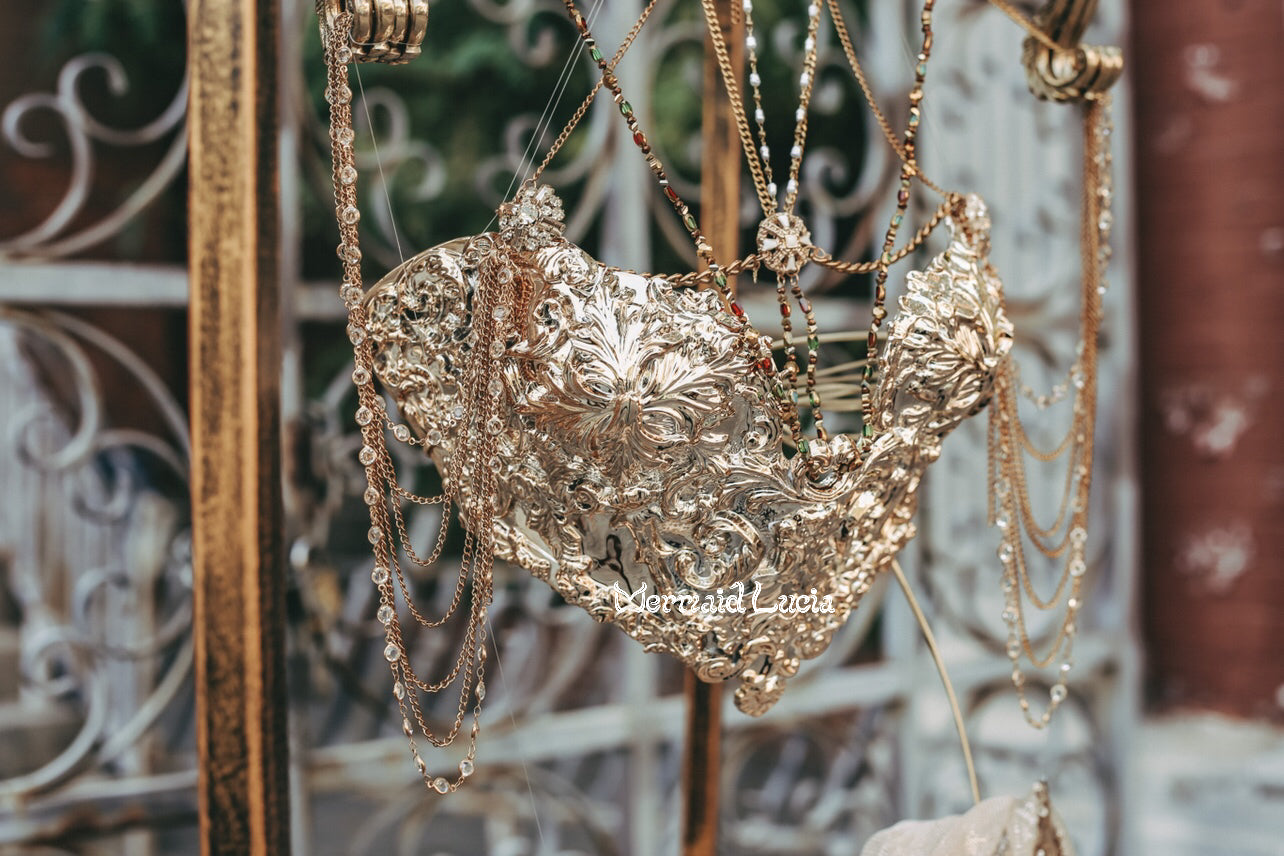 Jibaro Banshee Resin Mermaid Corset Bra Top Cosplay Costume Patent-Pro ...