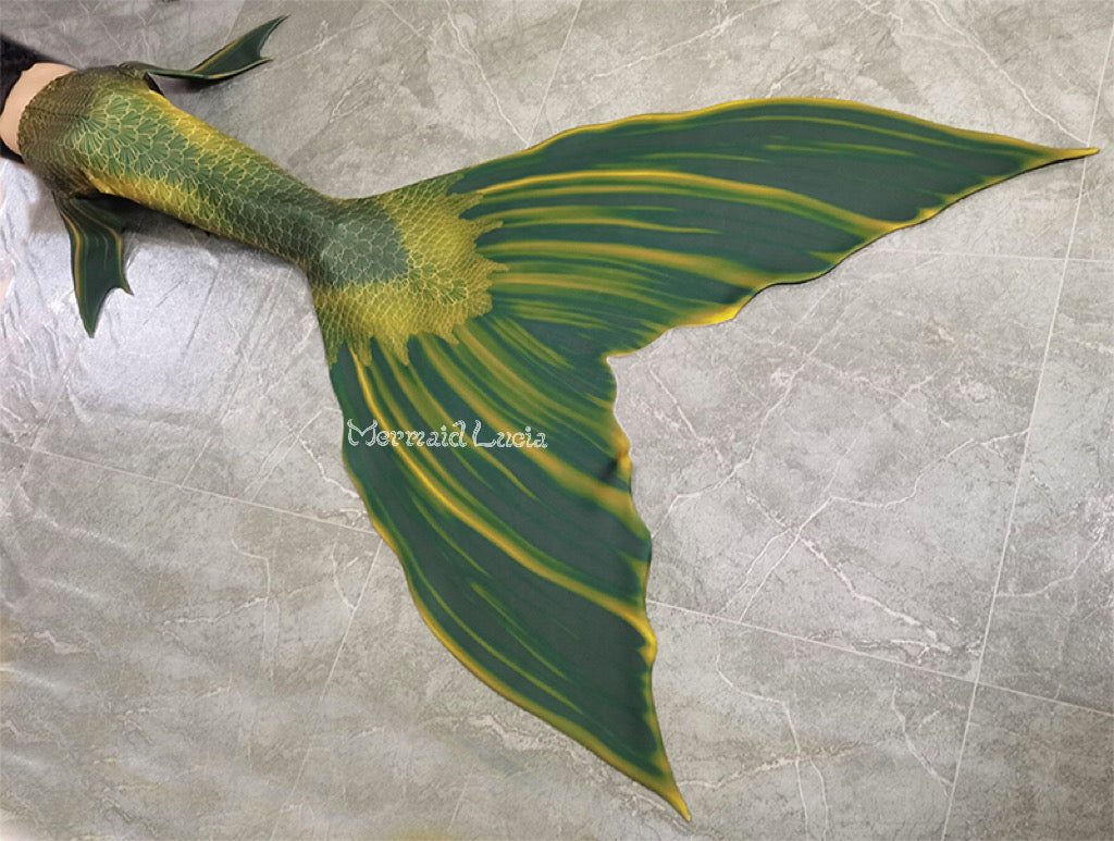 Fantasy Illusion Mermaid Tail Color 15 Dark Green – Mermaid Lucia Official