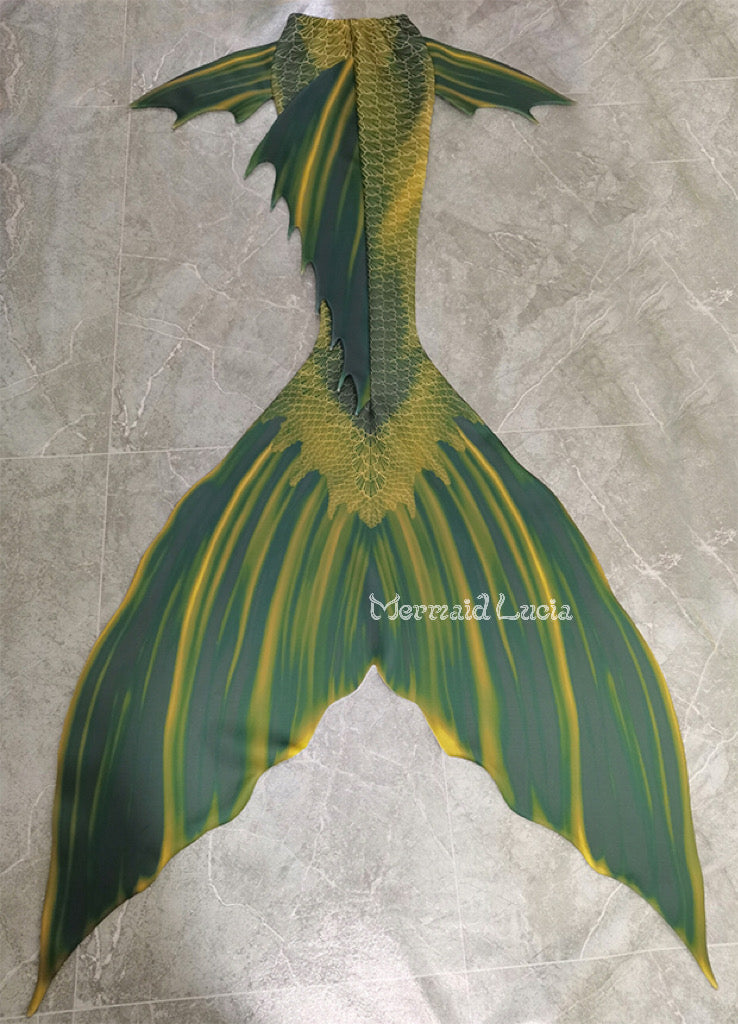 Fantasy Illusion Mermaid Tail Color 15 Dark Green – Mermaid Lucia Official