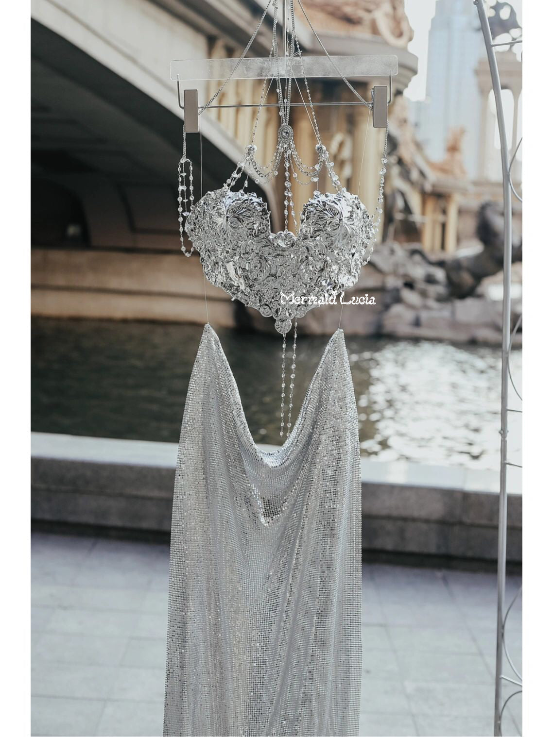 Water Mirror Resin Mermaid Corset Bra Top Cosplay Costume Patent-Prote ...