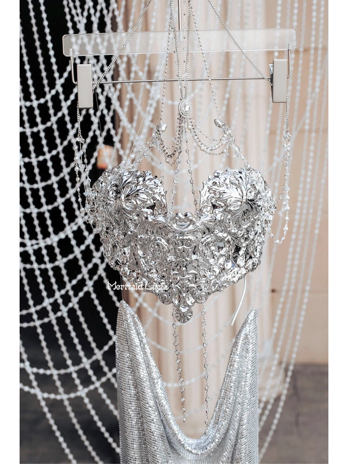 Water Mirror Resin Mermaid Corset Bra Top Cosplay Costume Patent-Prote ...