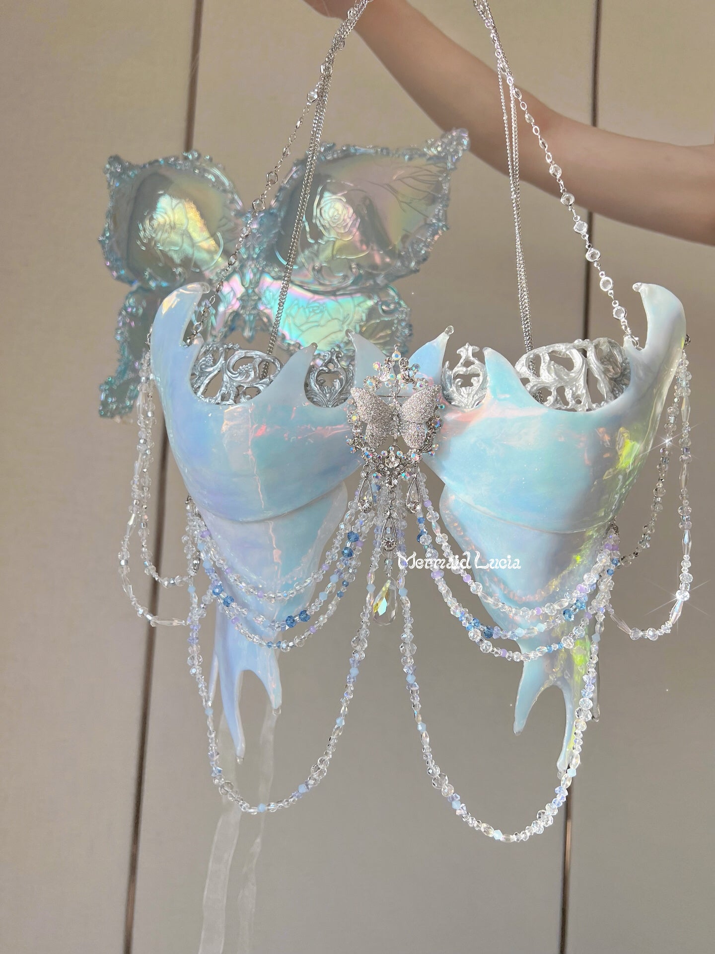 Midsummer Night Dream Resin Mermaid Corset Bra Top Cosplay Costume Pat ...