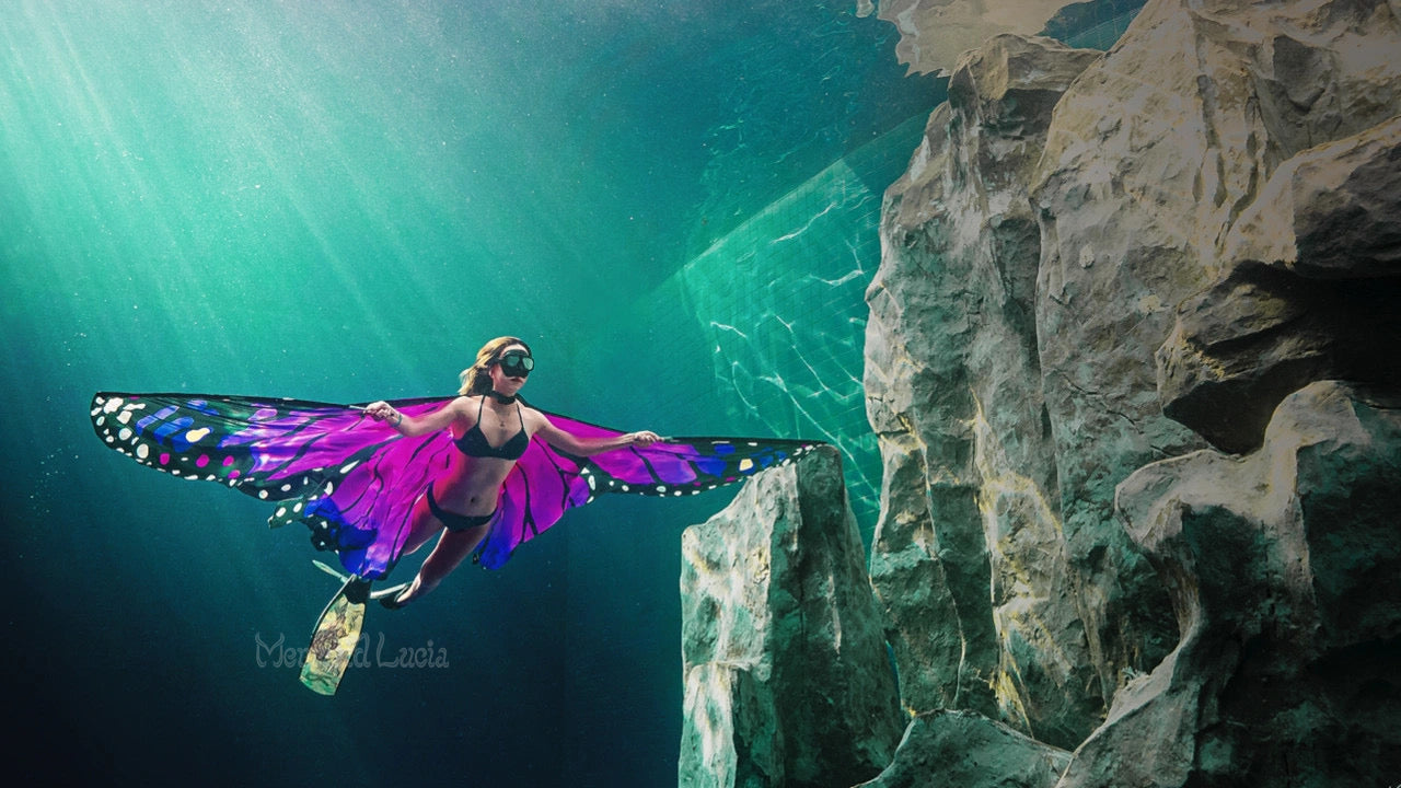 Butterfly Wings Mermaid Wings Dance Costumes Photography Props Swim Di ...
