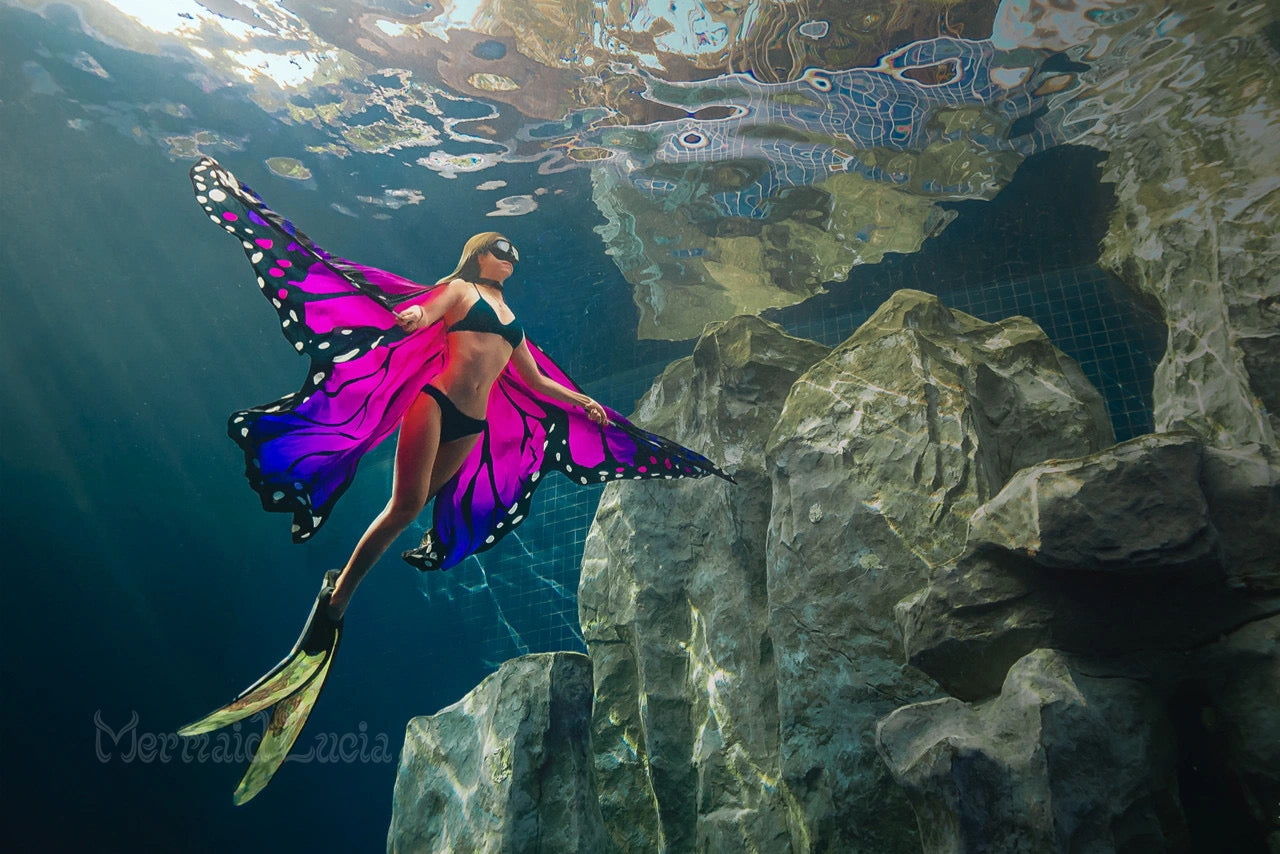 Butterfly Wings Mermaid Wings Dance Costumes Photography Props Swim Di ...