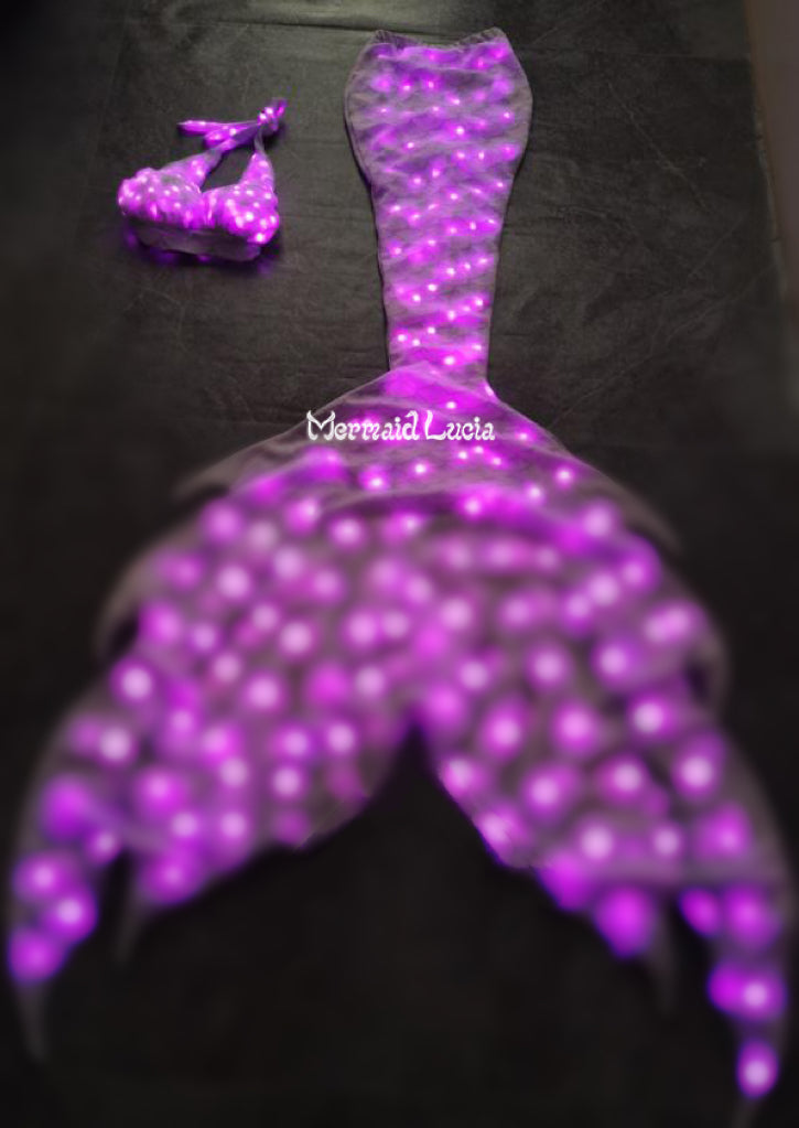 Full Body Glowing Sparkling Luminous LED Mermaid Merman Tail Christmas ...
