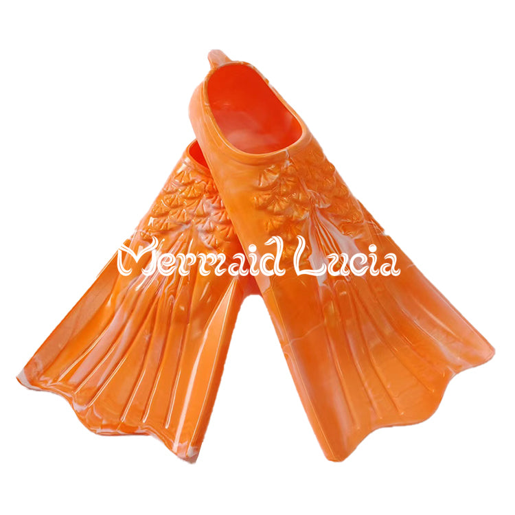 New Version Silicone Mermaid Fins Training Short Blade Swim Diving Fin ...